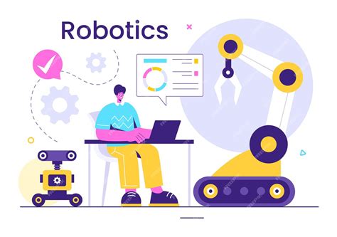 Premium Vector Robotics Vector Illustration Of Artificial