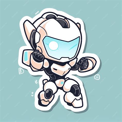 Premium Photo Minimal Japanese Kawaii Robot Chibi Anime Vector Art