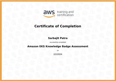 sarbajit patra on linkedin aws eks cloudcomputing certification