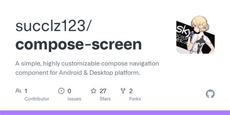 github succlz123 compose screen a simple highly customizable compose navigation component