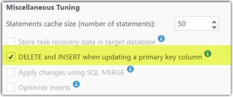Qlik Replicate Transforming Primary Key Updates Into Delete Insert