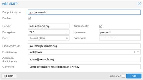 Notifications Proxmox Ve