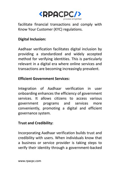 Aadhaar Verification Api For Seamless User Onboardingdocx