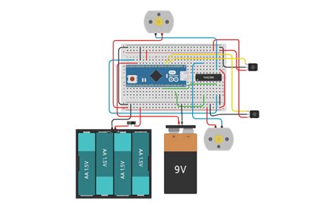 circuit design arduino micro tinkercad