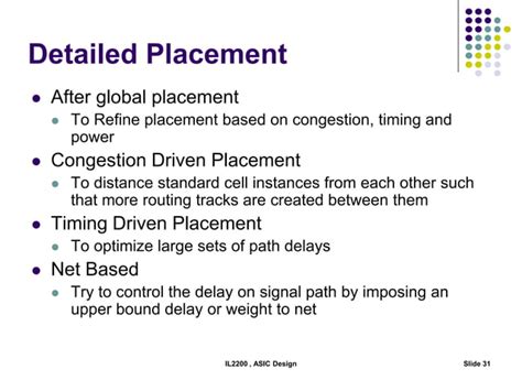 Physical Design Asic Design Standard Cells Ppt