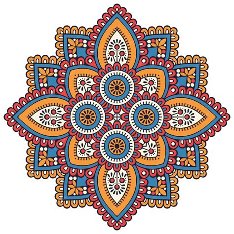 Premium Vector Decorative Geometric Tile Illustration