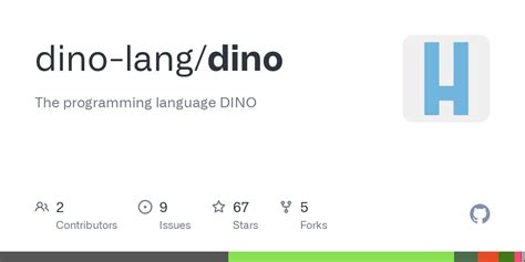 GitHub Dino Lang Dino The Programming Language DINO