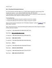 CISC137 Lab 7 Copy Docx CISC137 Lab 7 Part 1 Practicing IPv6 Notation Shortcuts As You Have