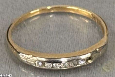 Youth Ring Marked 14k Stones Too Small To Test Christys