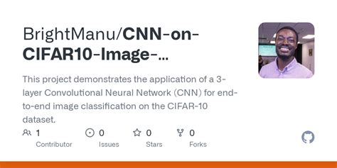 Github Brightmanucnn On Cifar10 Image Classification This Project Demonstrates The