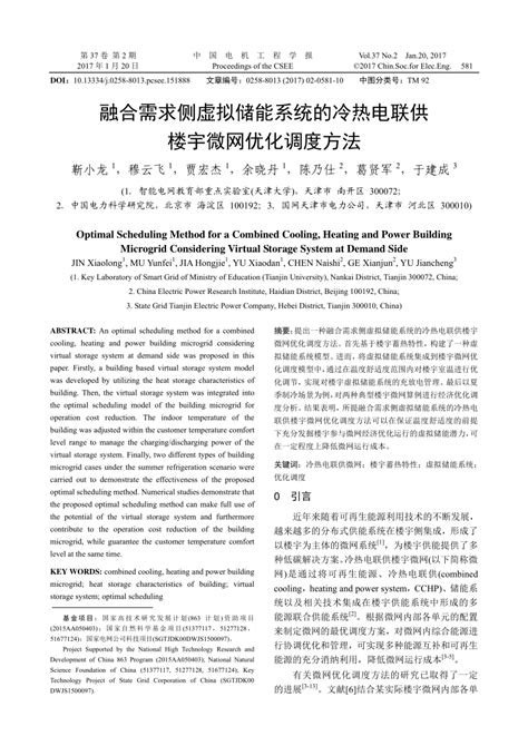 Pdf Optimal Scheduling Method For A Combined Cooling Heating And