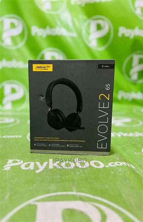 Jabra Evolve2 65 MS USB C Stereo Wireless Headset In Ikeja Headphones Pay Kobo Jiji Ng