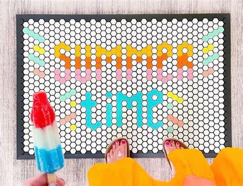 Tile Mat Ideas Summer Summer Tile Mat Designs Letterfolk Birthday