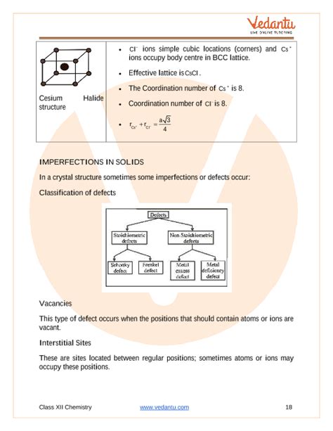 Solid State Chemistry Defects