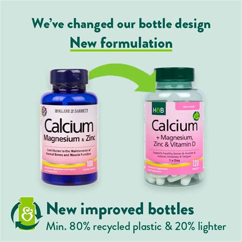 Holland And Barrett კალციუმი მაგნიუმი D ვიტამინი And თუთია 120 ტაბლეტი Holland And Barrett Georgia