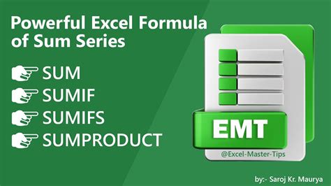 Mastering Excel Sum Sumif Sumifs And Sumproduct Functions Explained Youtube