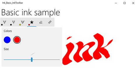 将 inktoolbar 添加到 windows 应用 windows apps microsoft learn