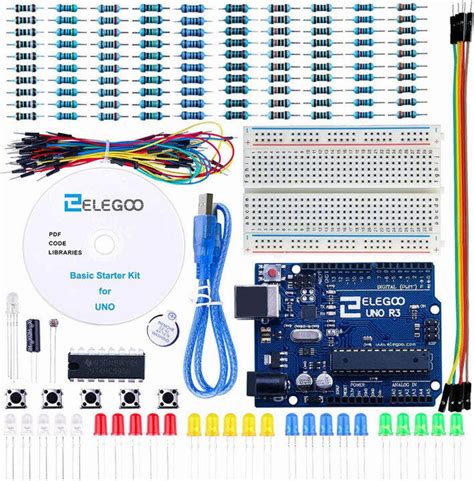 Elegoo Uno Project Basic Starter Kit With Tutorial And Uno R3 Compatible With Arduino Ide Lazada