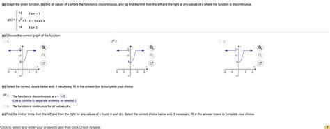 Solved A Graph The Given Function B Find All Values Of