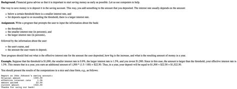 Solved Assignment Write A Program In JAVA That Prompts The Chegg