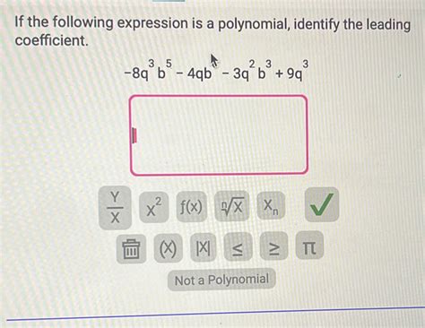 solved if the following expression is a polynomial identify the