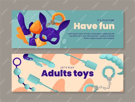 Free Vector Gradient Sex Toys Horizontal Banner