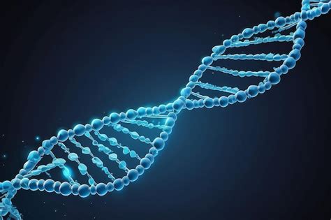 Premium Photo Isometric Digital Dna Structure In Blue Background Science Concept Dna Sequence
