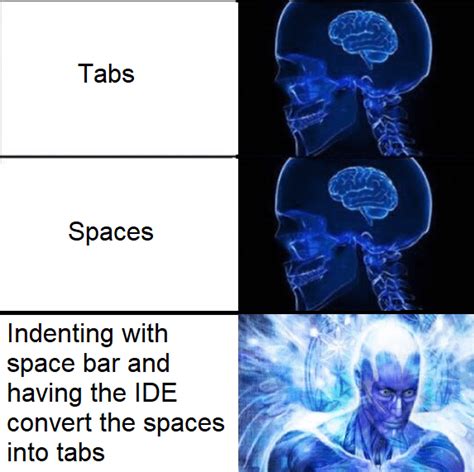 ending the tabs vs spaces debate once and for all r programmerhumor