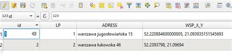 geocoding address in attribute table with pyqgis geographic