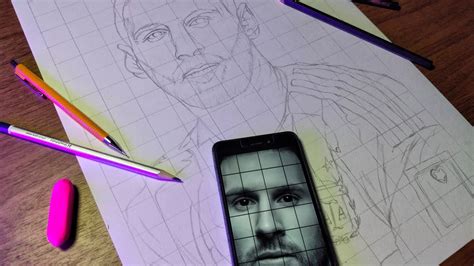 How To Draw Lionel Messi Outline Ankara Messi Outline Drawing