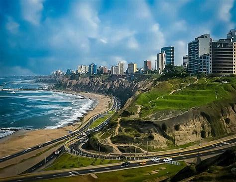 Miraflores Lima Peru Miraflores Peruvian Sunrise