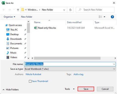 How To Make Excel File Read Only