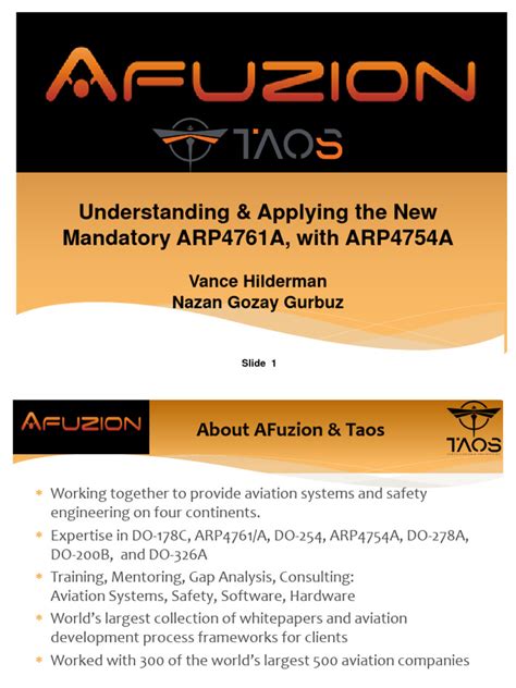 Webinar Sae Arp 4761 And 4754a Pdf Systems Engineering Aviation