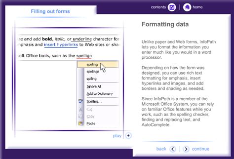Microsoft Office Infopath 2003 Tour Play Online On Flash Museum 🕹️