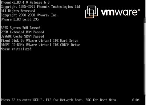 delay boot time on a vmware virtual machine