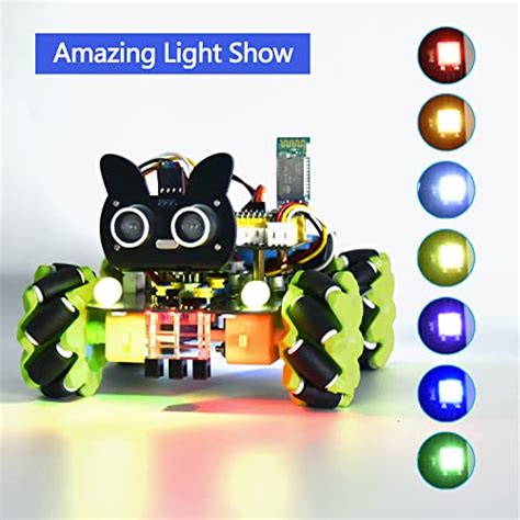 4wd Mecanum Pico Robot Car For Teens Adults Easy To