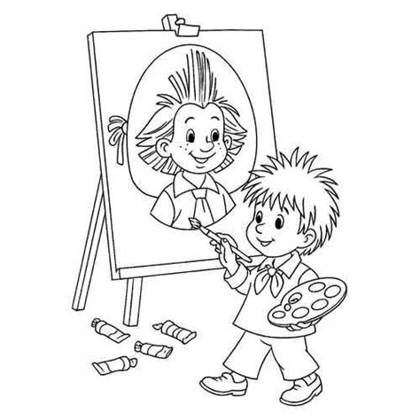 Раскраски Незнайка — скачать или распечатать