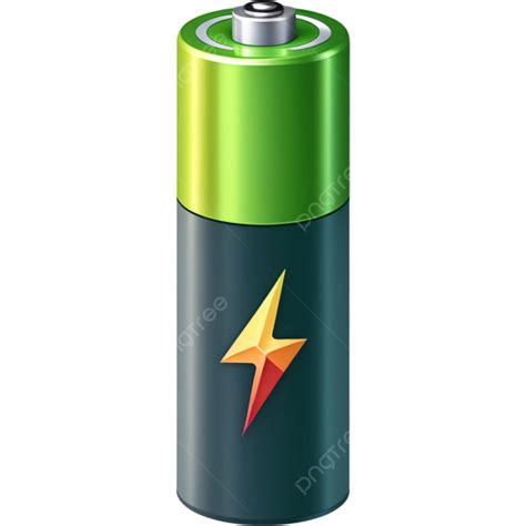 Battery Realistic Style Element Design Battery PNG Transparent Image