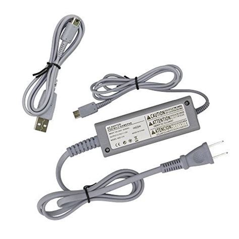 Wii U Gamepad Charger Power Charging Adapter Power Supply Cord Ac Adapter And Cable For Wii U