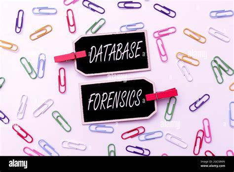 Text Caption Presenting Database Forensics Internet Concept