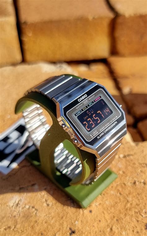 Casio Watch Modified Custom Casio Mod Vintage Stealth Black Digital Watch Gift Thinner Than