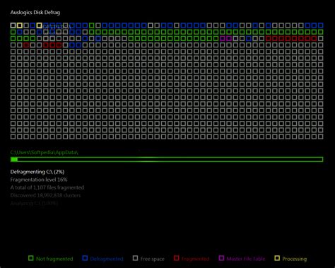 auslogics disk defrag screen saver download softpedia