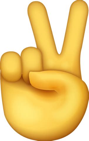 Peace Sign Emoji Clipart