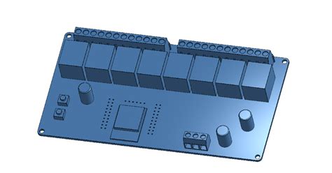 esp32 relay x8 board by dodasch download free stl model