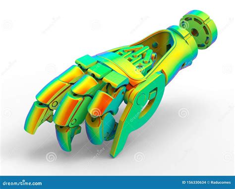 3d Render Finite Element Analysis Racing Car Chassis Royalty Free