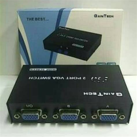jual 2 port vga switch gaintech jakarta pusat gorilla store id