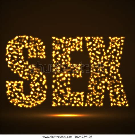 Word Sex Glowing Particles Vector Illustration Stock Vector Royalty Free Shutterstock