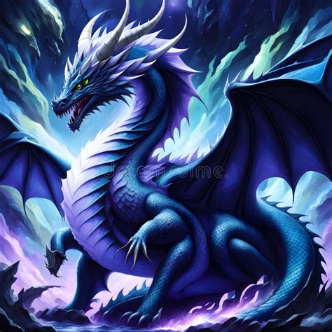 Dangerous Dragon Ai Generatet Stock Illustration Illustration Of Tail Fairy