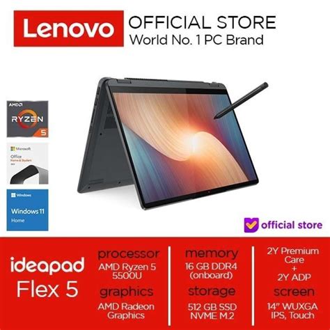 Jual Laptop Lenovo Flex Ryzen U Gb Gb Ssd Touch W Ohs Di Seller King Laptop