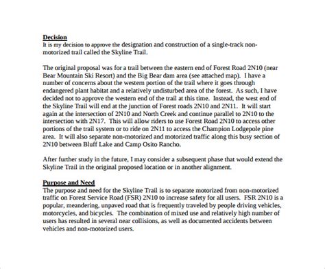 Free 19 Sample Decision Memo Templates In Pdf Ms Word